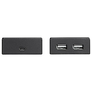 StarTech.com 4-Port USB 2.0 Extender - 130ft (40m) USB Over Cat5/Cat6 Extender - Compact USB 2.0 Over Ethernet Extender, TAA (USB2004EXTV)