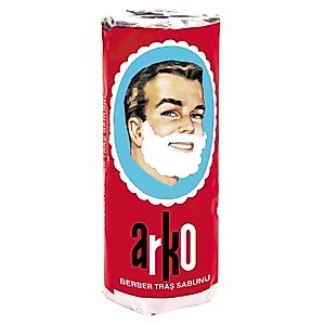 Arko Men Face Shaving Soap Stick, Sensitive skin shave cream, White, ( Pack Of 12 )