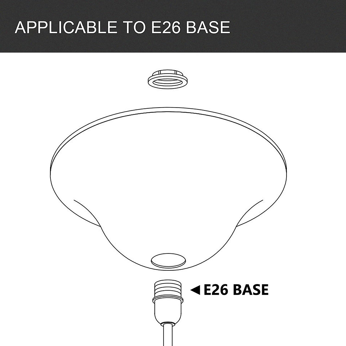 Antique Glass Lamp Shade for Floor lamp, Alabaster Torchiere Lamp Shade Replacement, Floor Lamp Replacement Parts (Antique, 12'')