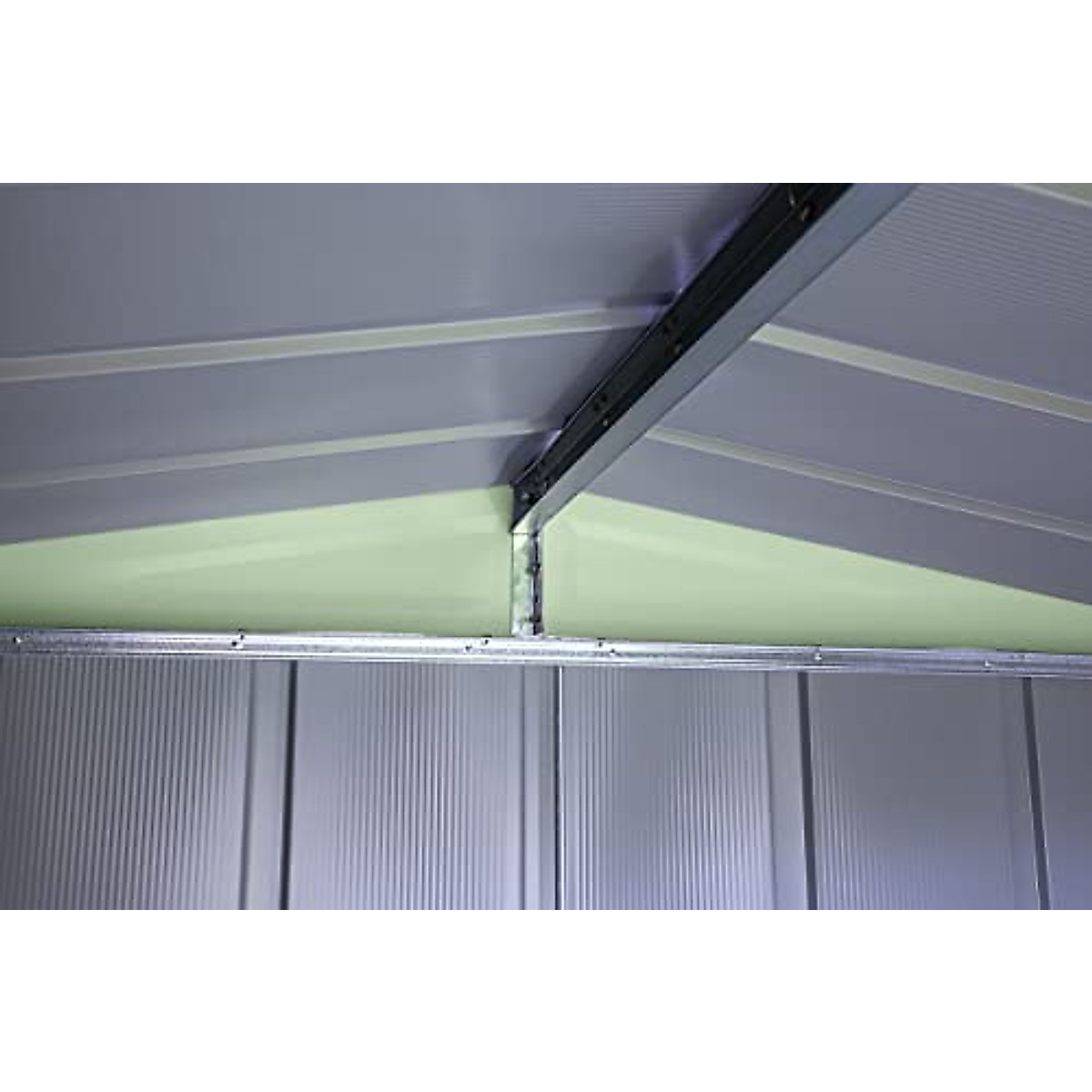 Arrow Classic Steel Storage Shed, 10x14, Sage Green