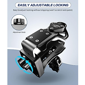 FODSPORTS Motorcycle ATV Cup Holder, Upgraded Motorcycle Drink Holder with 0.5-1.57" Metal Clamp, Universal Water Bottle Holder for Bike Scooter Boat Stroller Golf Push Cart Wheelchair Tractor