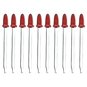 EISCO Pack of 10 Glass Dropping Pipettes, 1.7ml Capacity, Rubber Teat, Narrow Mouth Labs