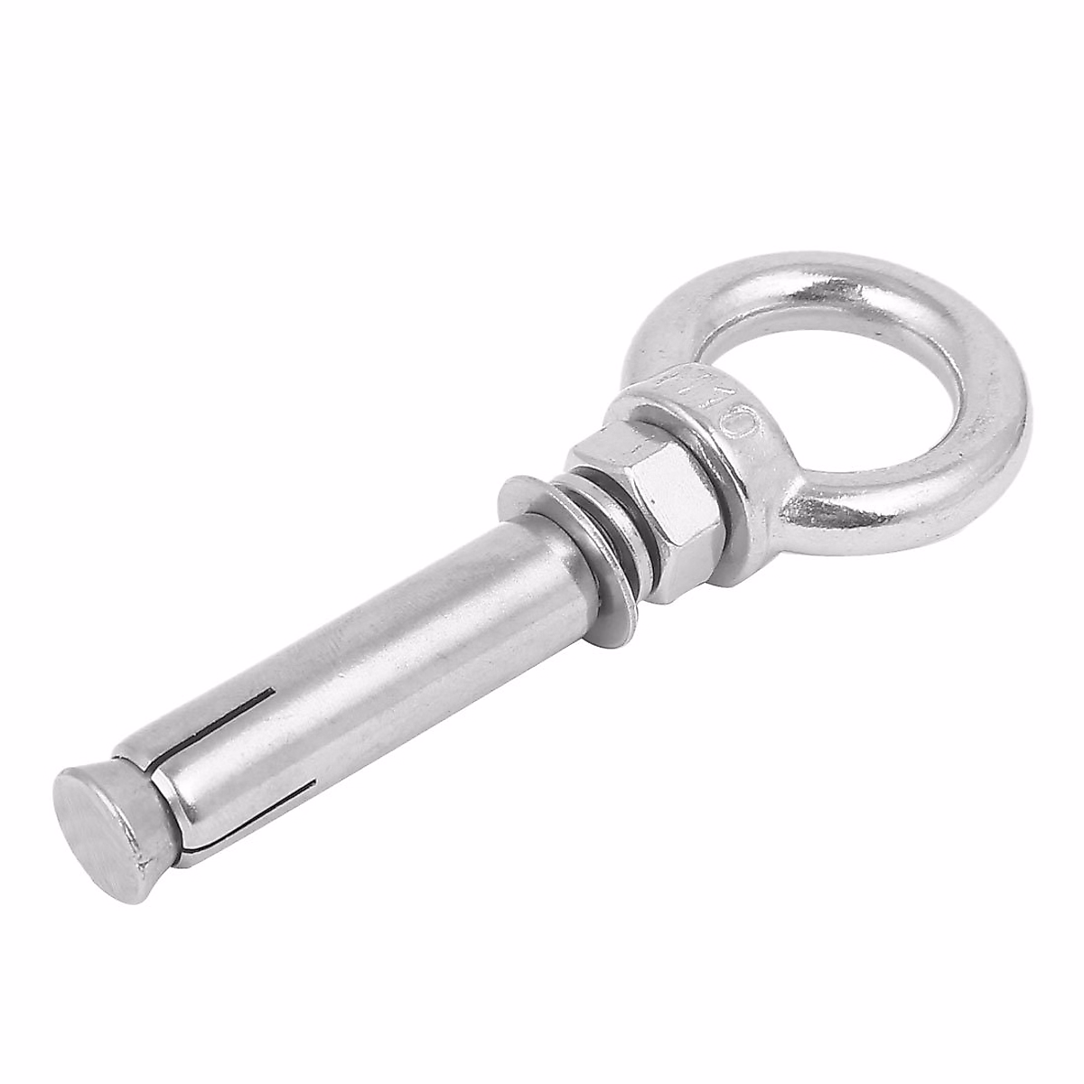 uxcell M10 x 80mm 304 Stainless Steel Ring Lifting Anchor Expansion Hook Eye Bolt