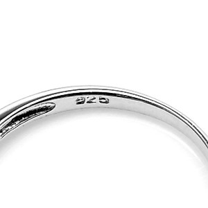 Silvershake 1.02ct. Natural Amethyst and White Cubic Zirconia 925 Sterling Silver Engagement Ring Size 8.5