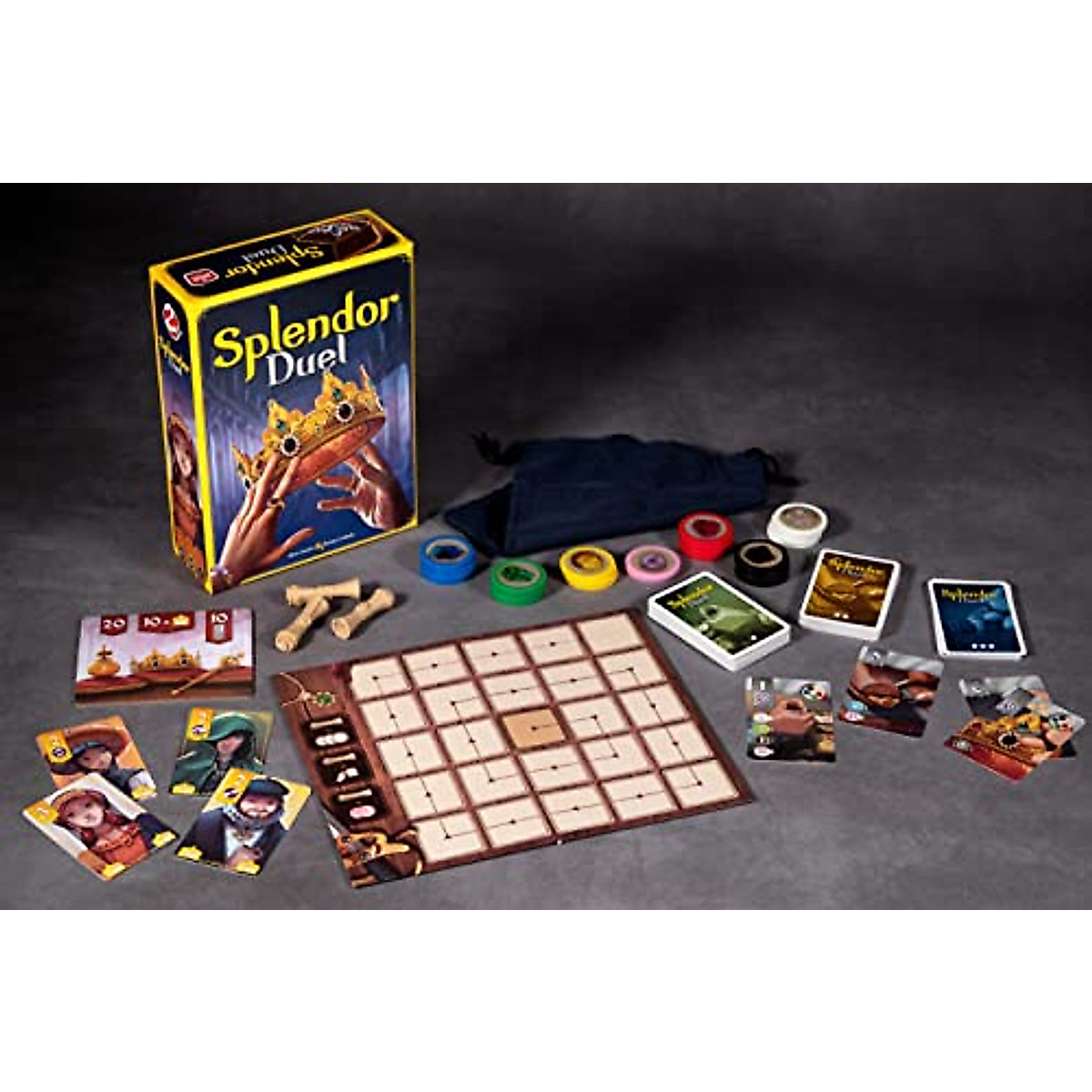 Space Cowboys Splendor Duel Board Game - Strategy Game for Kids and Adults, Fun Family Game Night Entertainment, Ages 10+, 2 Players, 30-Minute Playtime, Made