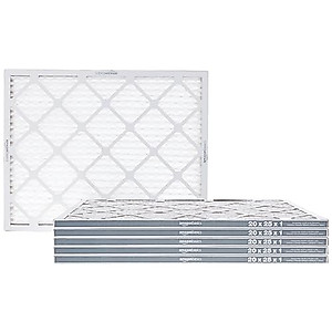 Amazon Basics Merv 8 AC Furnace Air Filter - 20'' x 25'' x 1'', 6-Pack