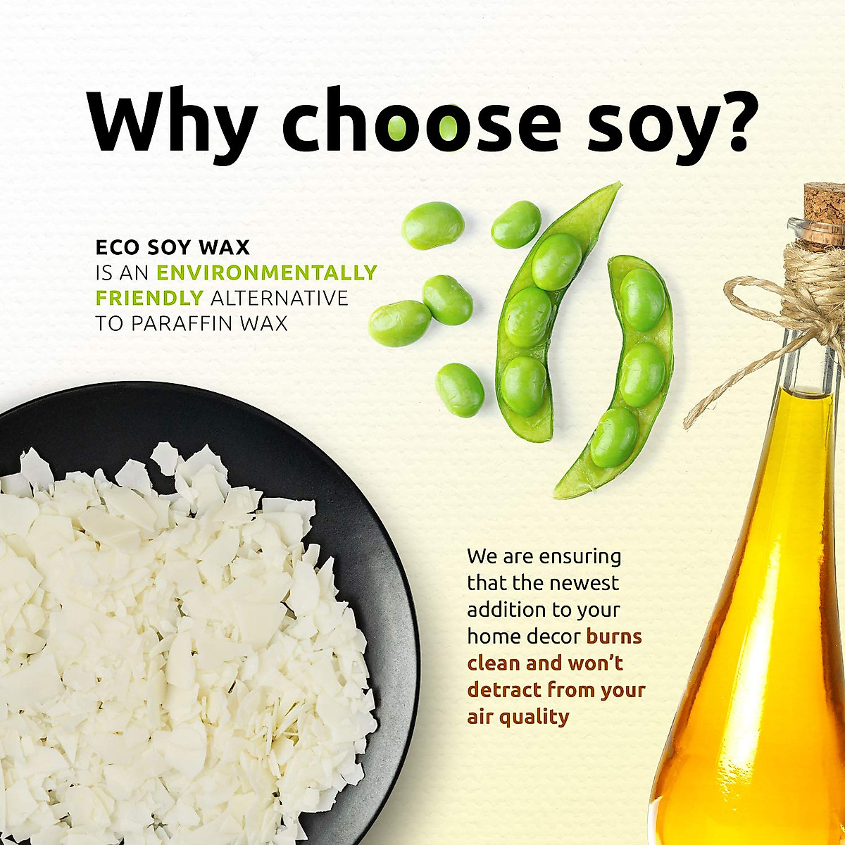 Highly Scented Candle Sweet Vanilla Scent | Clean Burn UP to 80 Hours Organic Soy Wax in Big White Glass Jar 10 oz | Hand-Poured in The USA | Gift for Women, Men