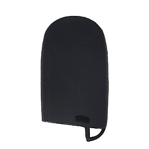 LemSa 2Pcs Keyless Entry Remote Car Smart Key Fob Cover Case Shell for Jeep Grand Cherokee,fit for Dodge Challenger Charger Dart Durango Journey,fit for Chrysler 300, Black Pink