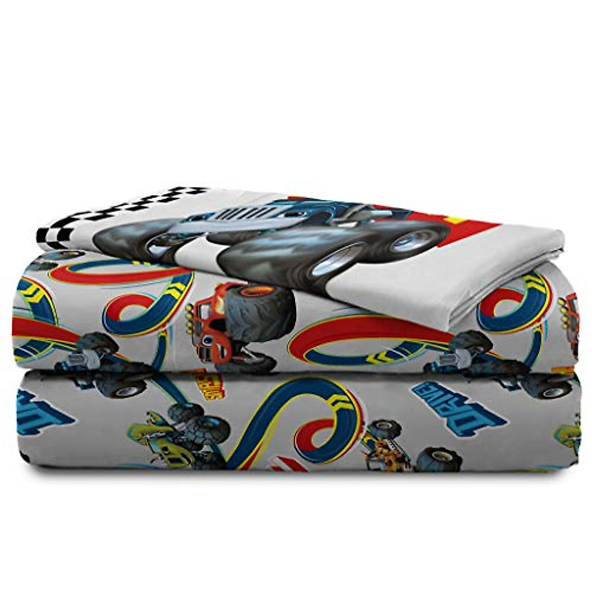 Jay Franco Nickelodeon Blaze Fast Track 3 Piece Twin Sheet Set, 39" x 75"