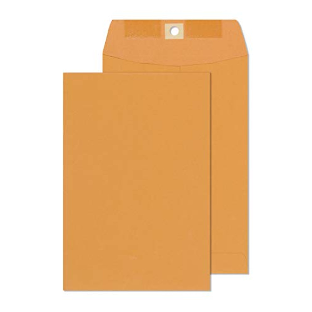 Clasp Envelopes – 6x9 Inch Brown Kraft Catalog Envelopes - 30 Pack - With Clasp Closure & Gummed Seal – 28lb Heavyweight Paper Envelopes for Home, Office, Business, Legal or School.