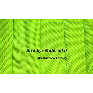 Men UPF 50+ Sun Protection Breathable T Shirt Long Sleeve Workout T-Shirts with Hood (as1, Alpha, m, Regular, Regular, 4Pcs Neon Yellow)