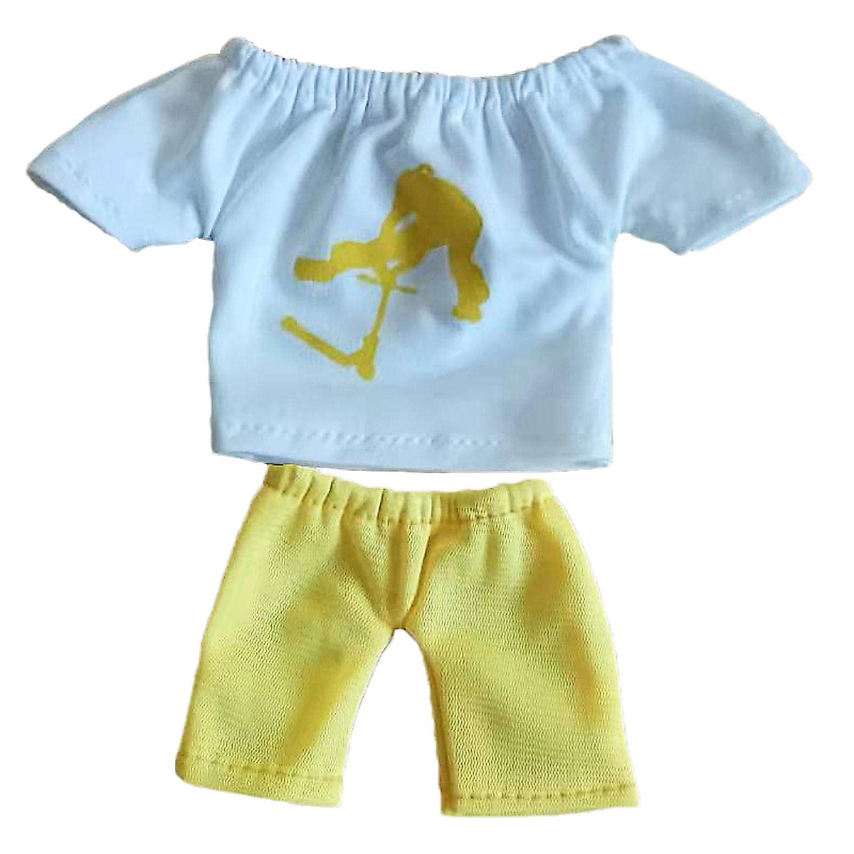 shenyan Fingertip Clothes Set - Finger Pants T-Shirt Scooter Skateboards Tools Outfit Accessories for Kids Children Toy Game, Interactive Toys Movement Favors Blue Yellow Green