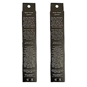 e.l.f. Pack of 2 Velvet Matte Lipstick, Ruby Red (82675)