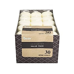Dynamic Collections Unscented 12 Hour Votive Candles 1.4"X1.8" 30/Pkg Ivory