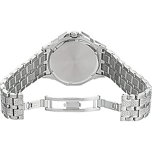 Bulova Men's Crystals Octava Stainless Steel 6-Hand Multi-Function Quartz Watch Style: 96C134