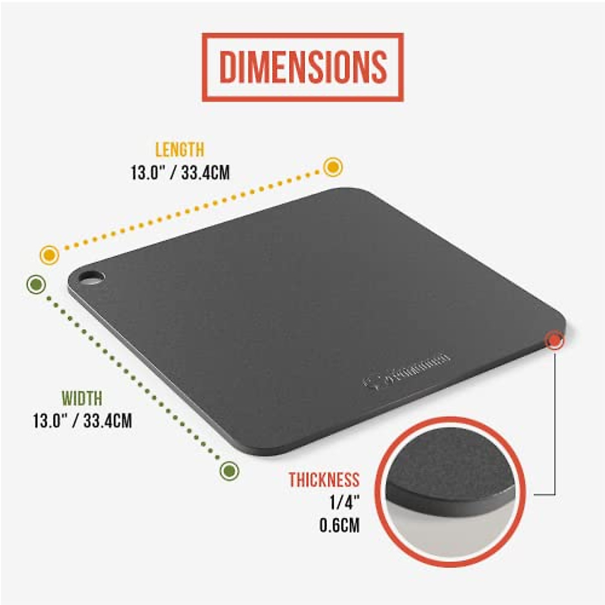 Chef Pomodoro Pizza Steel for Oven, 13 x .25 Thick, Baking Steel for Oven, Baking Steel Pizza Stone for Grill and Oven, Original Baking Steel, Artisan Steel (13-Inch)