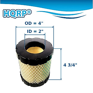 HQRP Filter with Pre-filter Сompatible with John Deere Ztrak Mowers Z425 Z435 Z445 Z465 Z535M Z535R Z625 Z645 Z655 Z665 Replacement for MIU13120 AUC10688