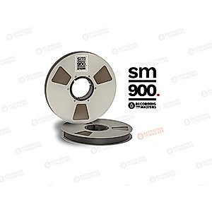 NEW RTM PYRAL BASF SM900 1" 2500' 762m 10.5" Prec. Reel NAB Hinged Box RMG/EMTEC Studio Mastering Tape R34820