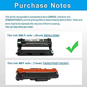 LCL Compatible Drum Unit Replacement for Brother DR-223 DR223 DR223CL DR-223CL HL-L3210CW MFC-L3710CW MFC-L3750CDW MFC-L3770CD for Cyan or Magenta or Yellow (1-Pack)