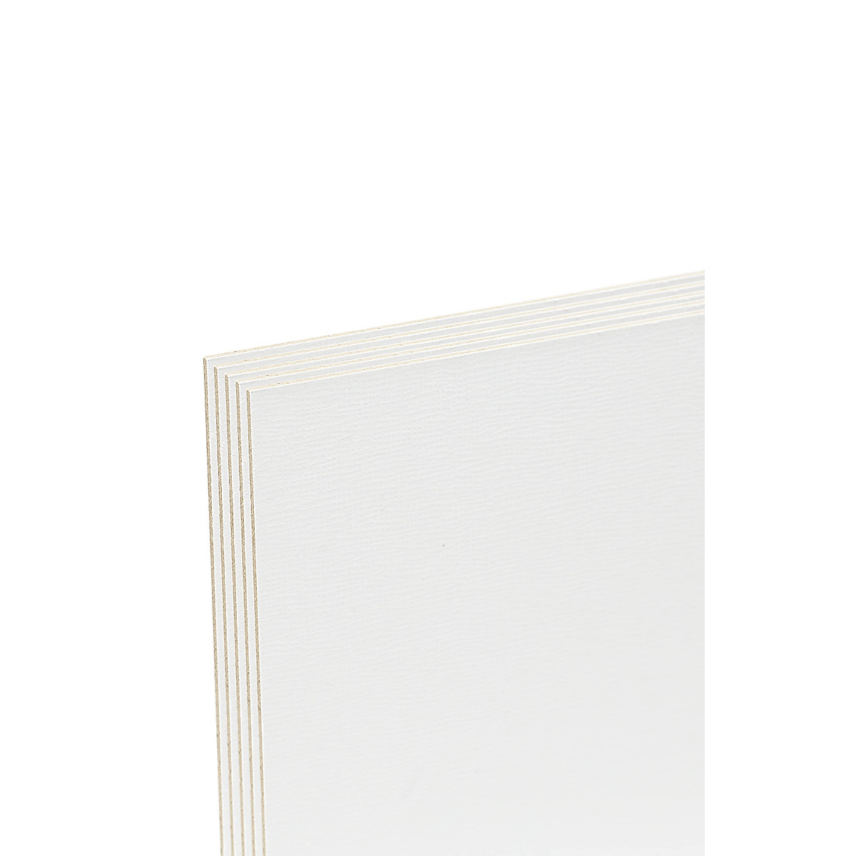 Creative Mark ArtBites Canvas Textured Boards 5-Pack - 2.3mm Stock Board Mounted Mini Canvases for Painting, Sketching, Printing & More! - 5x7