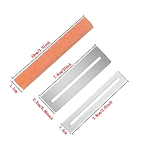 Guitar Luthier Tool Kit Included 1 Pcs Guitar Fret Crowning Luthier File, 1 Pcs Stainless Steel Fret Rocker, 2 Pcs Fingerboard Guards Protectors and 2 Grinding Stone for Guitar