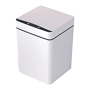 n/a 12L Smart Trash Can Automatic Induction Infrared Motion Sensor Dustbin Home Kitchen Bathroom Waste Garbage Bin White