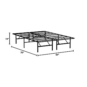 Zinus Callie 14 Inch Classic SmartBase Mattress Foundation / Platform Bed Frame / Box Spring Replacement / Quiet Noise-Free / Under-bed Storage, Full
