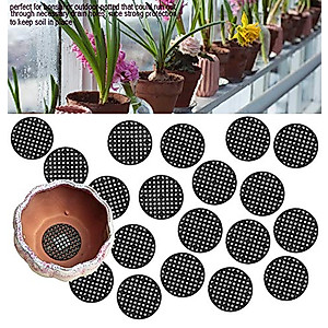 Fashionclubs Bonsai Wires Set, Bonsai Tree Training Wires Aluminum Craft Wires Size 1.0mm/1.5mm/2.0mm(Each Size is 32ft), with 20pcs Flower Pot Hole Mesh Pad Bonsai Bottom Grid Mat Mesh 2Inch in Dia