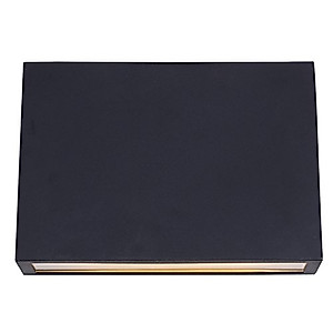 Amazon Brand - Rivet CANARM LTD Kit Integrated LED Outdoor Light Black with Frosted Glass