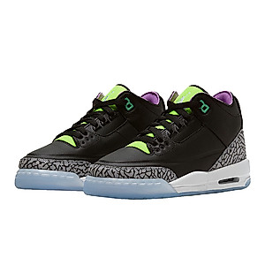 Jordan Kid's Shoes Nike Air 3 Retro SE (GS) Electric Green DA2304-003 (Numeric_4)