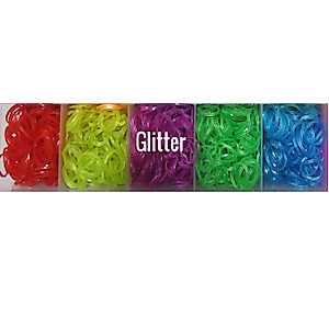 DasKid 12100+ Rubber Bands Refill Loom Set 11,000+ Loom Bands 42 Colors 600 Clips 200 Beads + 52 ABC Beads 30 Charms 10 Backpack Hooks 10 Tassels 5 Crochet Hooks 5 Hair Clips +ABC & Number Stickers