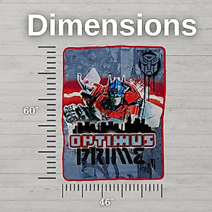 Franco Collectibles Transformers Rise of The Beasts Movie Bedding Super Soft Micro Raschel Throw, 46 in x 60 in, (Official Licensed Product)