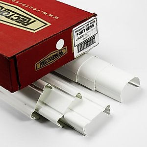 RectorSeal Fortress Lineset Ducting 84005 Lineset Covers, Easy Installation, HVAC, 3.5" 12'