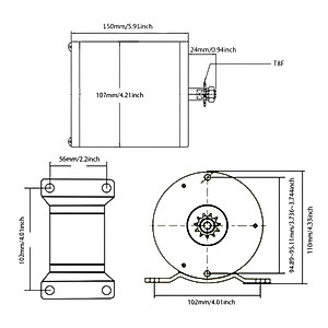HinLIaDa 48V 1000W Brush Motor Controller Conversion Kit, High Speed Motor with Keylock for Dirt Bike e-Bike ATV Go Kart Moped Mini Bikes Motorized Bicycle