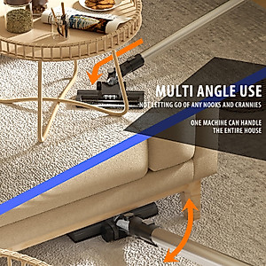 EFAN Cordless Vacuum Cleaner, 6 in 1 Stick Vacuum Cleaners for Home Carpet Hardwood Floor, Wireless Household Vaccum with HEPA Filtration, 16Kpa Powerful Suction, Up to 30mins Runtime, LED Headlight