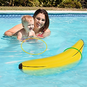 Jishi Inflatable Banana Ring Toss Game, Bachelorette Party Games for Naughty Funny Bridal Shower Engagement Decorations, Summer Water Fun, Pool Toys & Floats, Beach Activities for Adults Women Lesbian