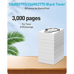 Compatible 106R02777 Black Toner Cartridge Replacement for Xerox 3215 106R02777 Toner, Worked for Xerox Phaser 3260DNI 3260DI 3260 3052 WorkCentre 3215NI 3225DNI 3225 3215 - by BAISINE (3PK x Black)