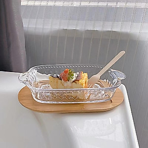 nmmax Fruit Salad Bowl Amphora Glass Dinner Plate