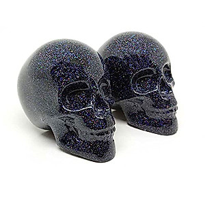 Black Holographic (HOLO) Cabinet Skull Knobs and Pulls (Set of 2)