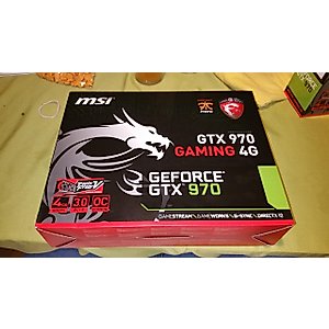 MSI GAMING GeForce GTX 970 4GB OC DirectX 12 VR READY (GTX 970 GAMING 4G)