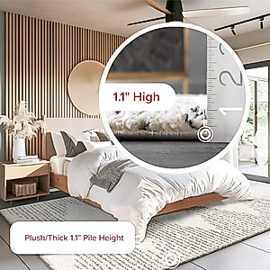 nuLOOM Scarlette Abstract Diamond Shag Area Rug, 9x12, Off-white