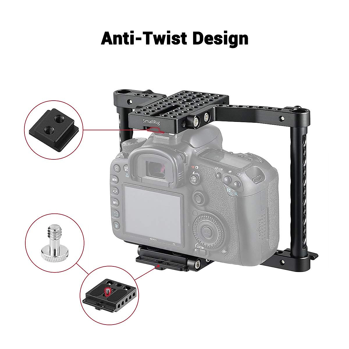SMALLRIG VersaFrame DSLR Camera Medium Cage for Canon/for Nikon/for Sony – 1584