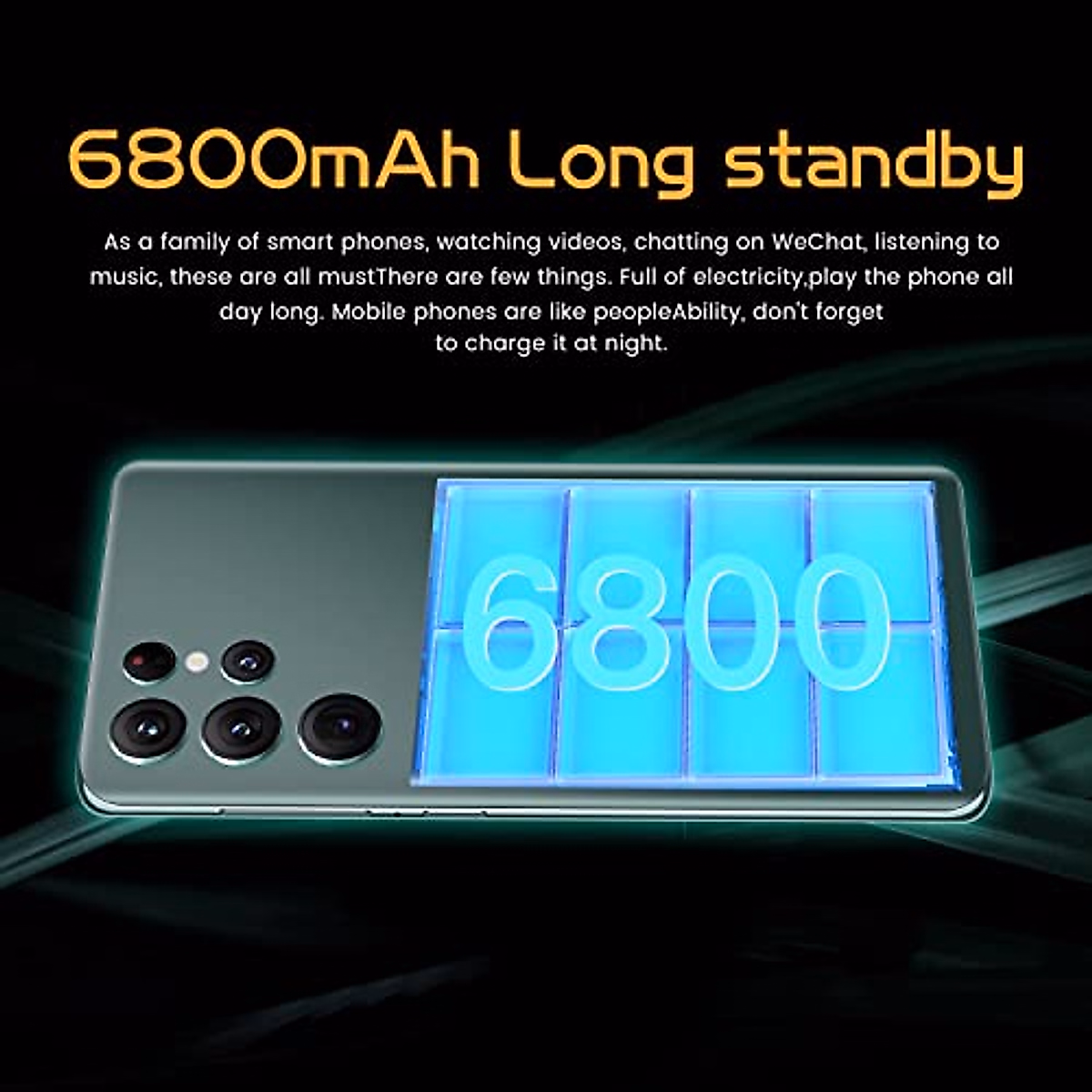 NIEGA Smartphone Unlocked Cell Phones S22 Ultra 6.7in HD Screen The Black Phone 2GB/16GB Android 10 Straight Talk Phone 5000mAh 128GB Extension Dual Sim Boost Mobile Phones Telefonos (Black)…