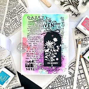 Hero Arts RT107 Collage Backgrounds Hero Transfers Rub-on Designs