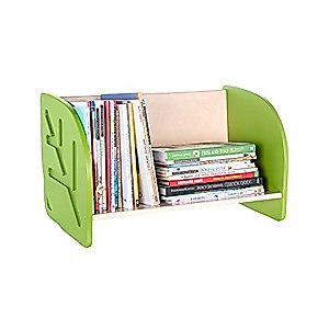 Guidecraft Birch Leaf Book Browser: Books, Files & Folder Organizer, Bookshelf for Kids, Home Office and School Furniture