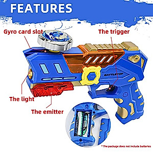 Bey Battling Top Burst Gyro Toy Set with 4 Spinning Top Burst Gyros 1 Toy Launchers Combat Battling Game Gifts for Boys Children Kids Ages 6+…