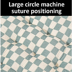 Chair Cushions for Dining Chairs 4 Pack - Seat Cushions for Kitchen Chairs, Chair Pads for Dining Chairs, Kitchen Chair Cushions Corduroy and Elastic Pearl Cotton 16x16 (Green, 4)