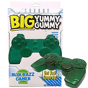 The Foreign Candy Company, Inc. Gummy Game Controller Candy, Individually Wrapped Huge Gummies, Video Games Funny Day Gift for Gamers, 5.9 Ounces, Blue, Brandcolorsize
