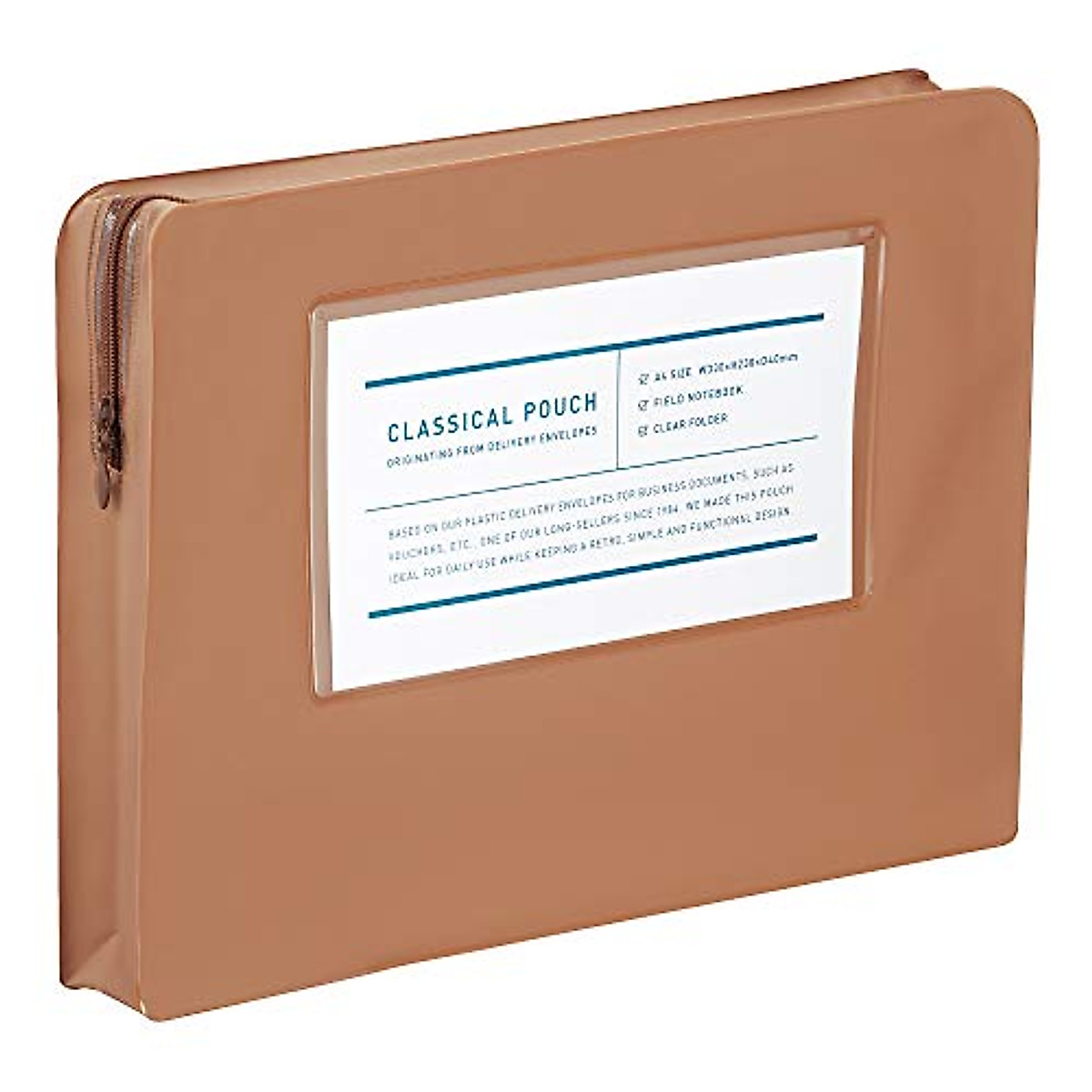 Kokuyo F-VBF230S Classical Pouch, A4 Case, Sepia
