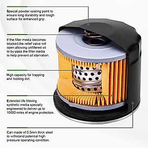 LOCOPOW 11013-7047 Air Filter & 49065-7007 Oil Filter & 21541500 Fuel Gas Filter Lawn Mower Tune Up Kit